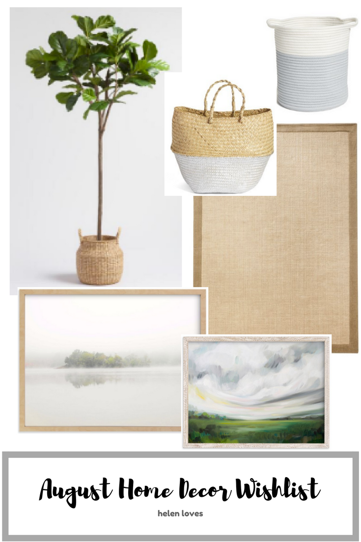 August Home Decor Wishlist